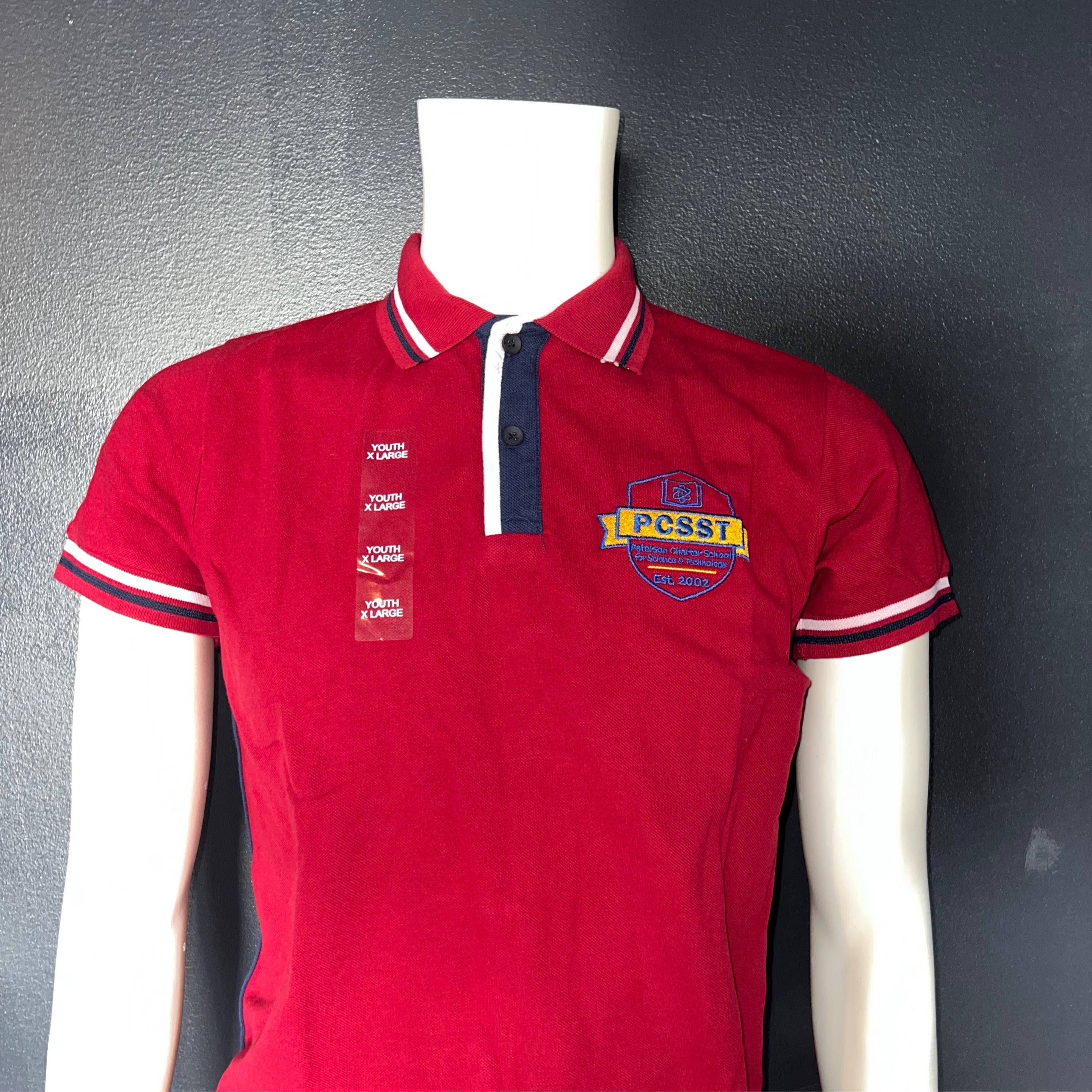 PCSST NEW LOGO UNISEX POLO SHORT SL. BURG. | YNK Store