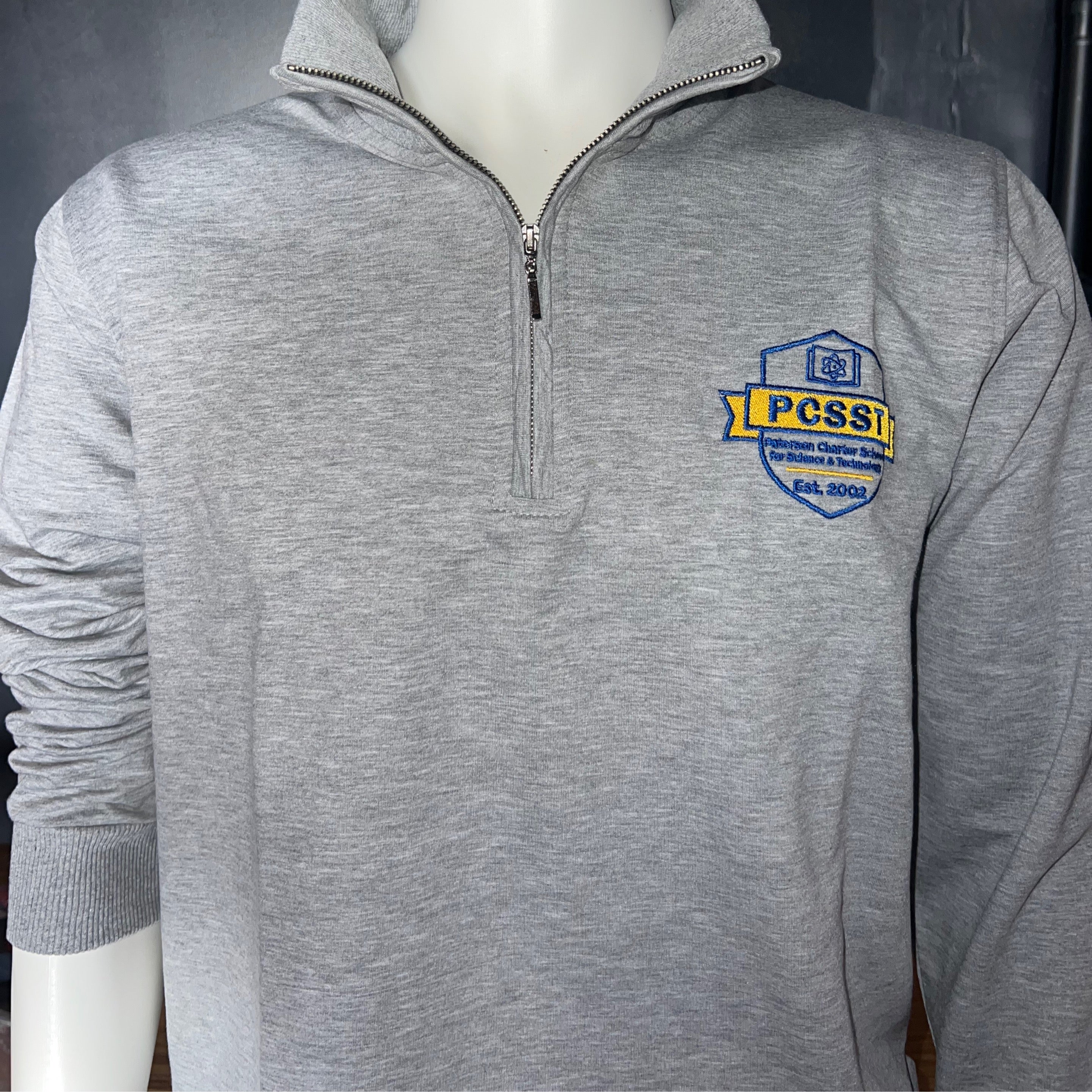 PCSST NEW LOGO UNISEX ZIPPER SWEATSHIRT (GREY) | YNK Store