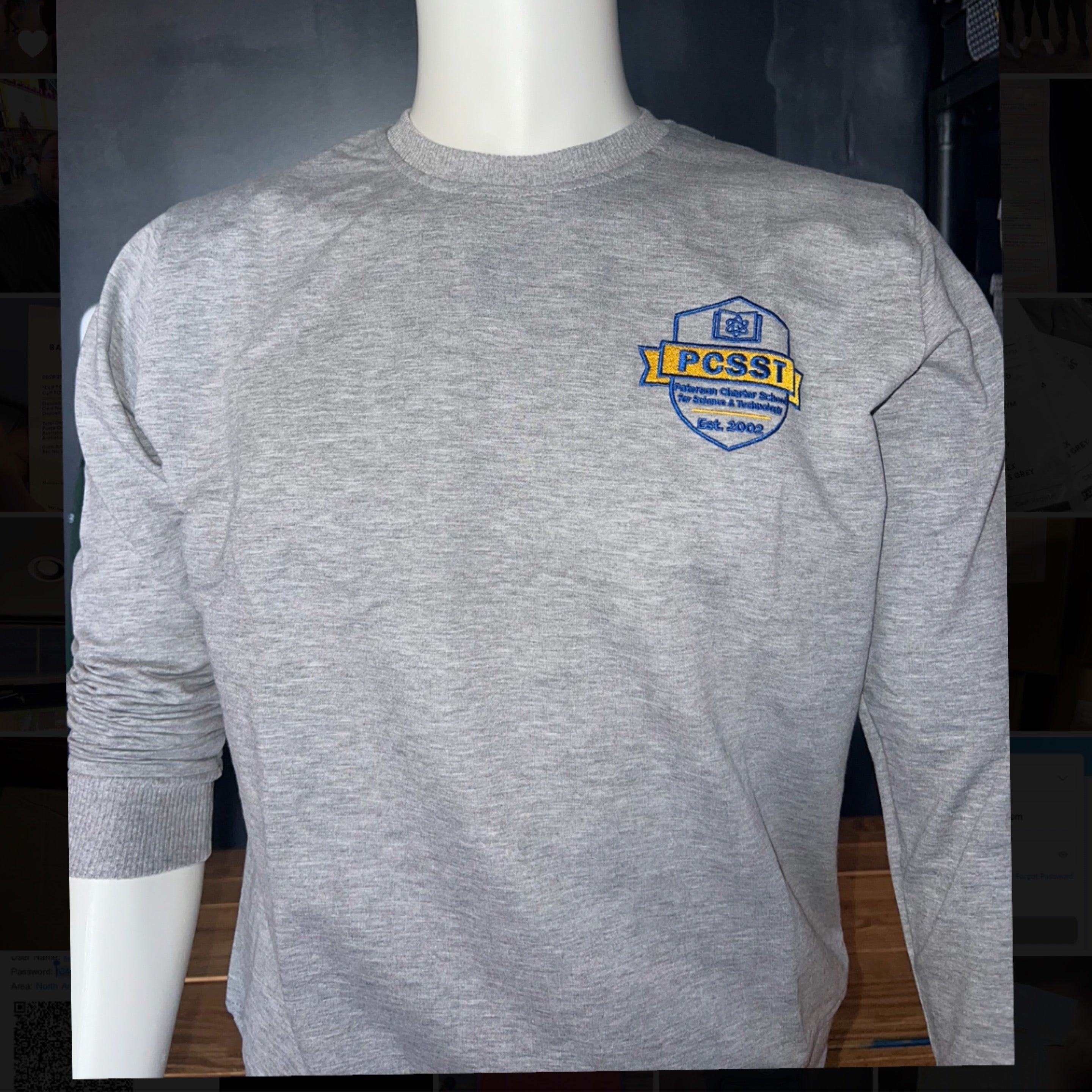 PCSST NEW LOGO UNISEX SWEATSHIRT (GRAY) | YNK Store