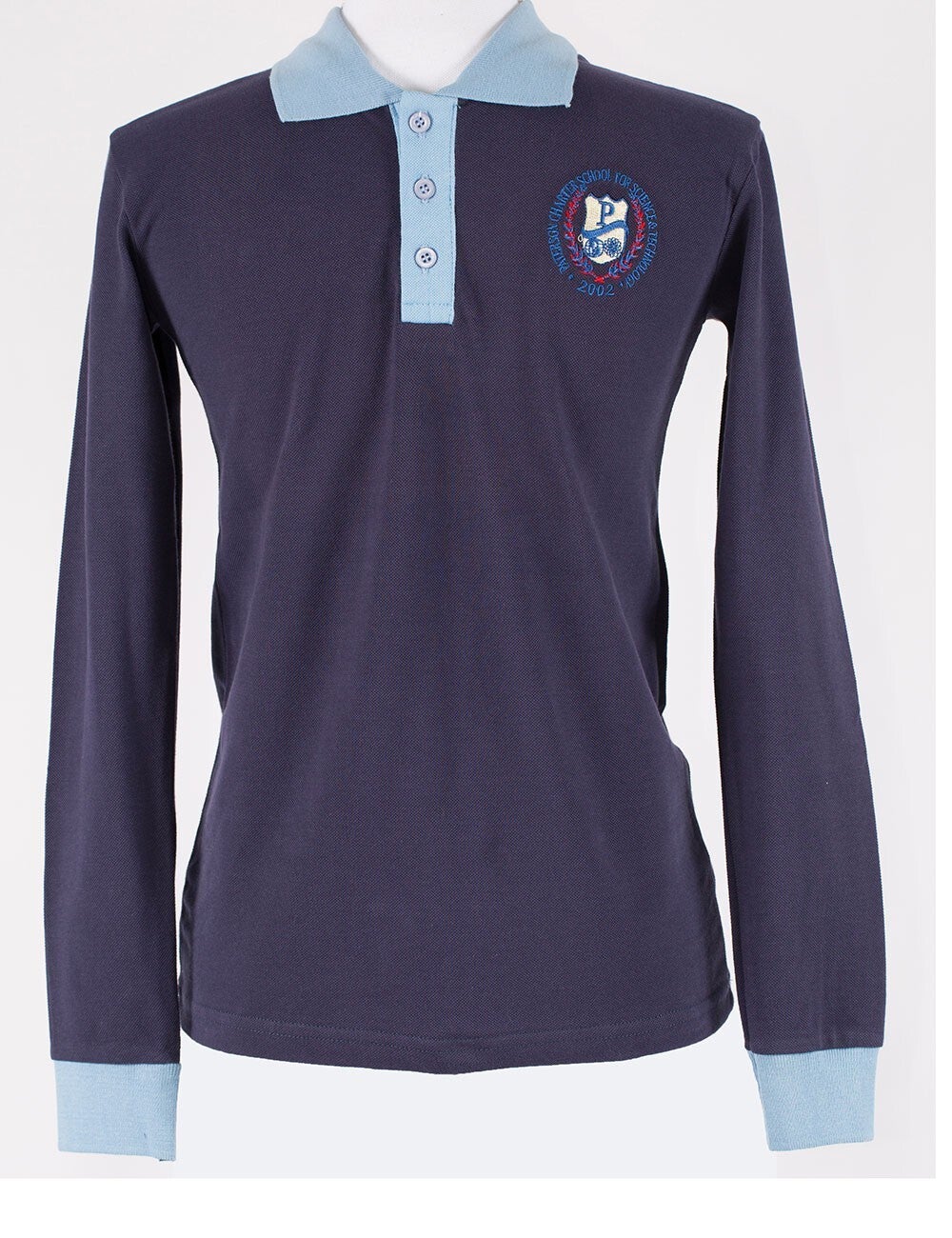 PCSST NEW LOGO UNISEX POLO LONG SLEEVE (NAVY) | YNK Store